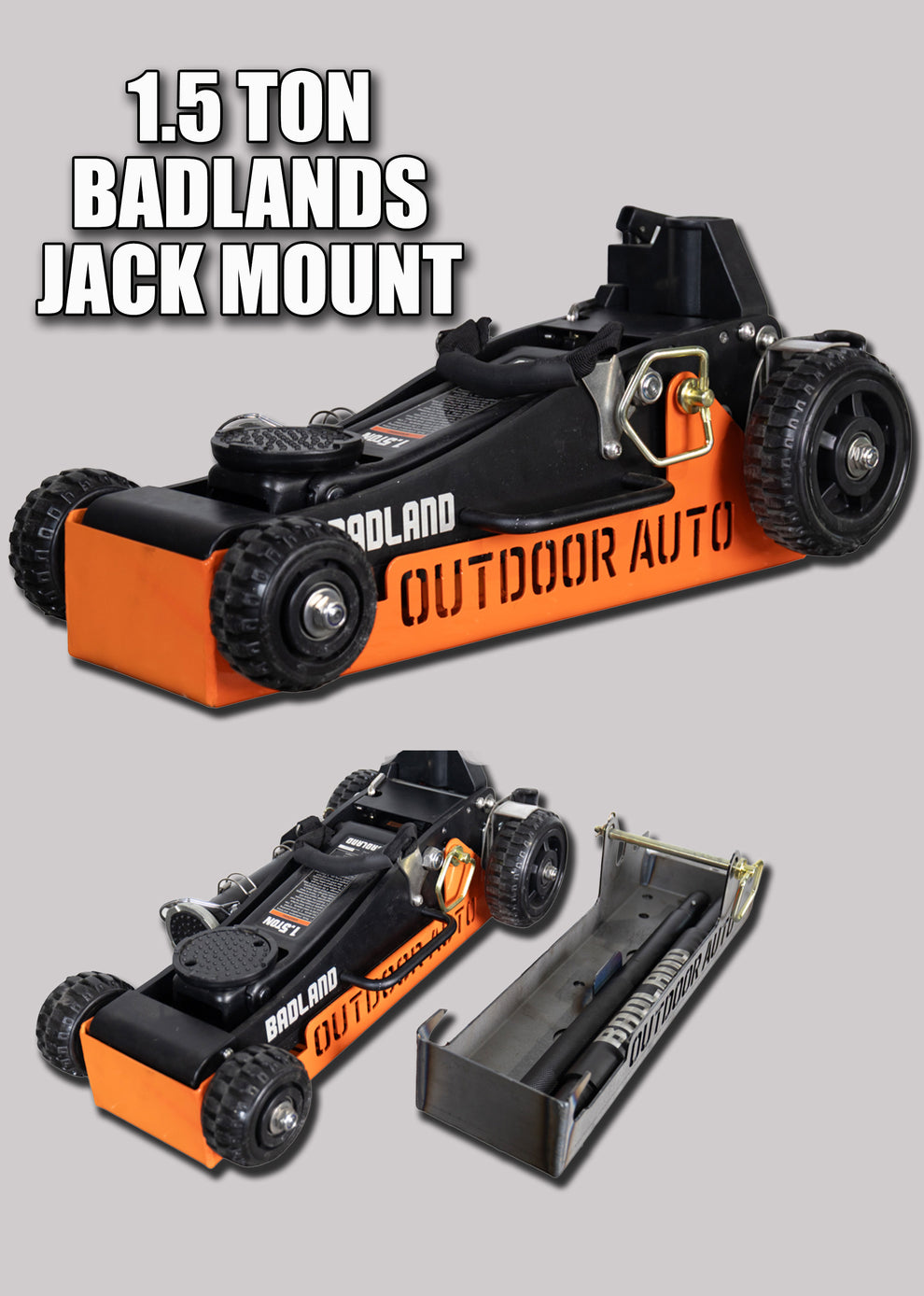 Badlands 1.5 Ton Jack Mount for Harbor Freight Jack | Outdoor Auto